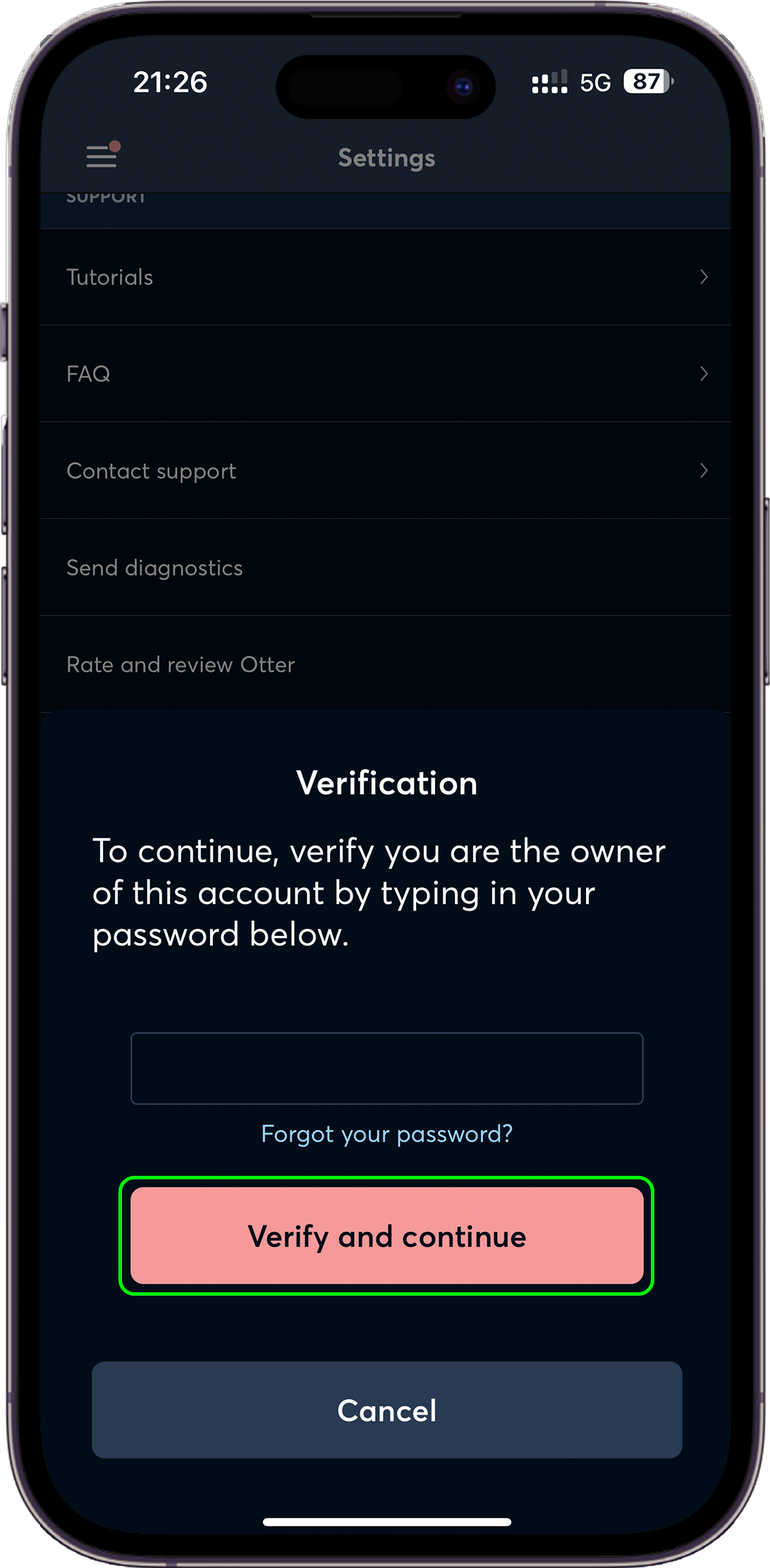Delete your account – Help Center