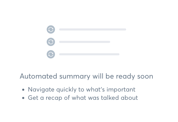 Automated Live Summary Overview – Help Center