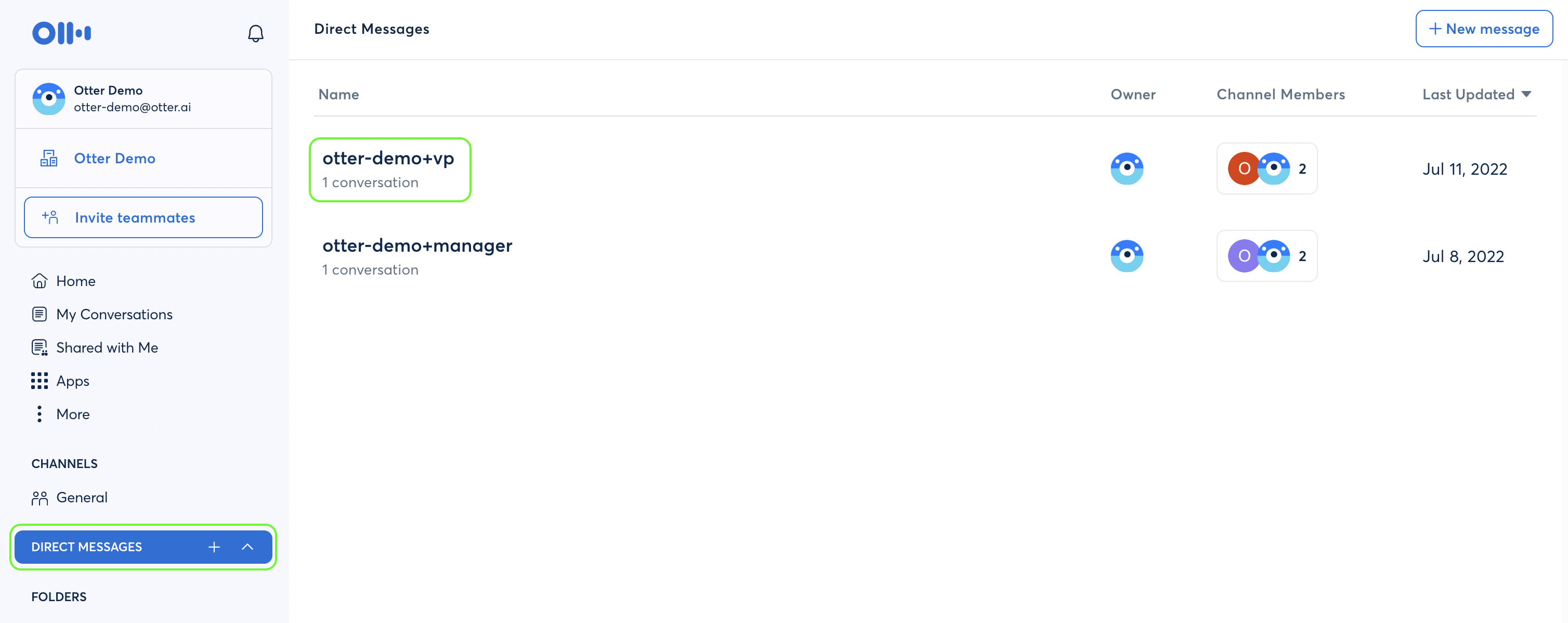 Convert a direct message to a Channel – Help Center