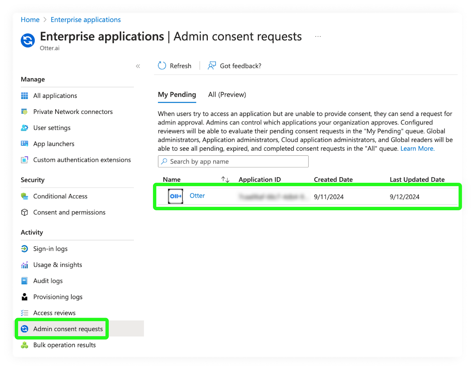 Granting admin consent to Otter in Entra – Help Center Granting admin consent to Otter in Entra – Help Center