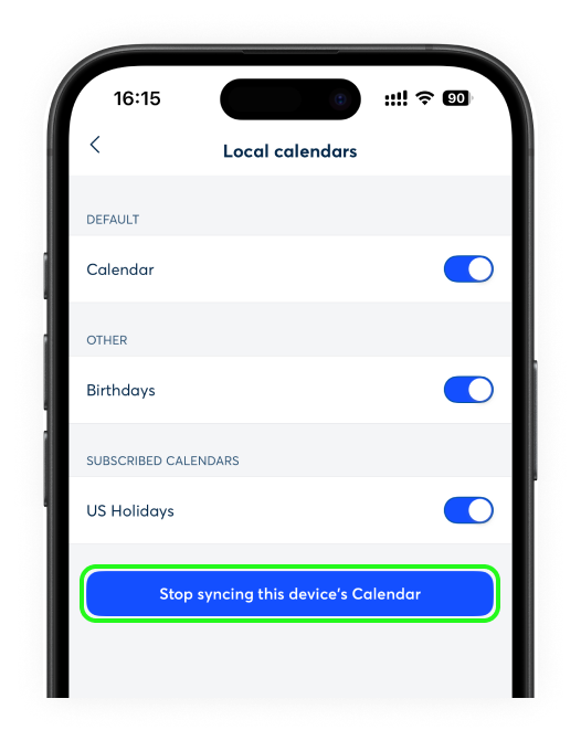 Disconnect your calendar (Google, Microsoft, Apple Calendar) – Help Center