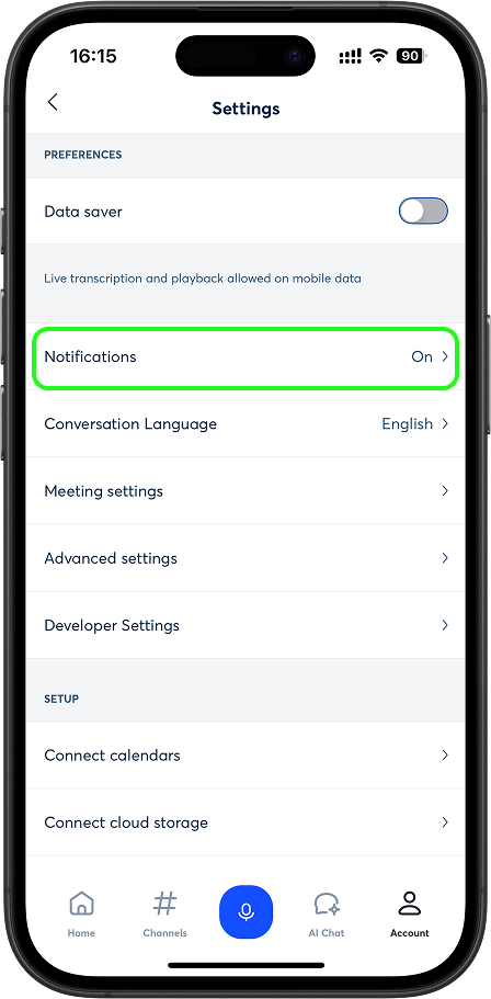 Unsubscribe from Otter emails and turn off push notifications – Help Center