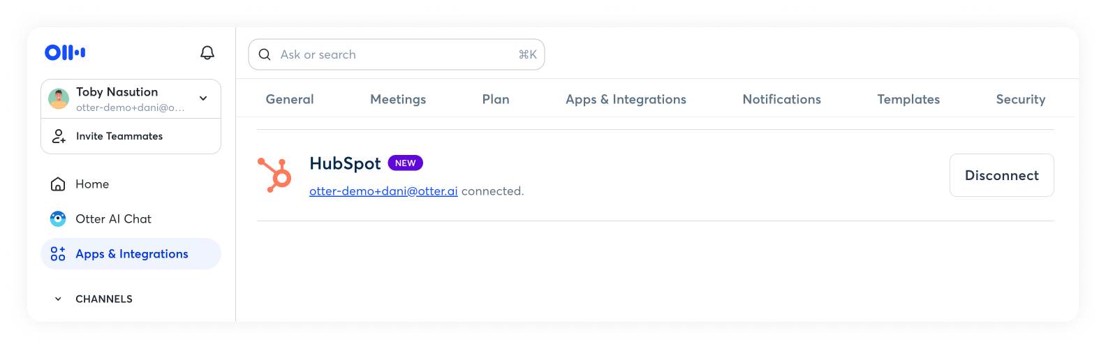 Otter.ai HubSpot Integration Guide – Help Center