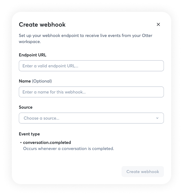 Workspace Webhooks – Help Center