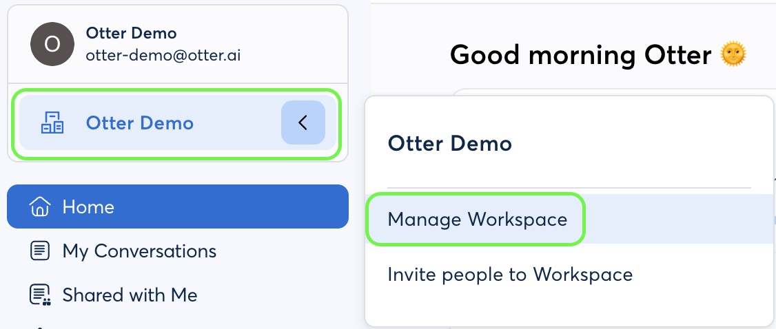 Invite people to your Workspace through sharing a conversation – Help ...